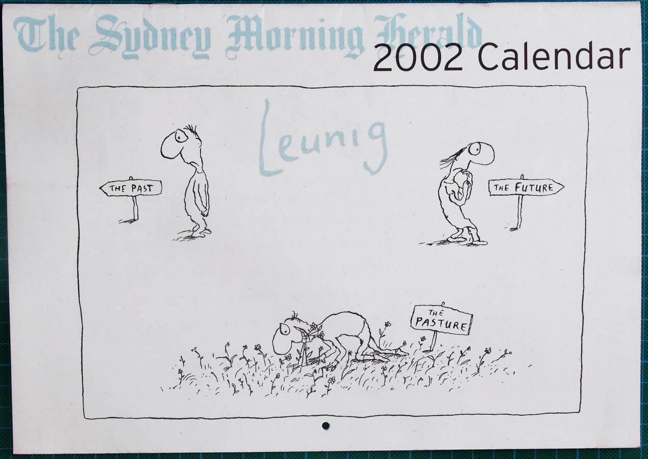 2002 Michael Leunig Sydney Morning Herald Calendar New